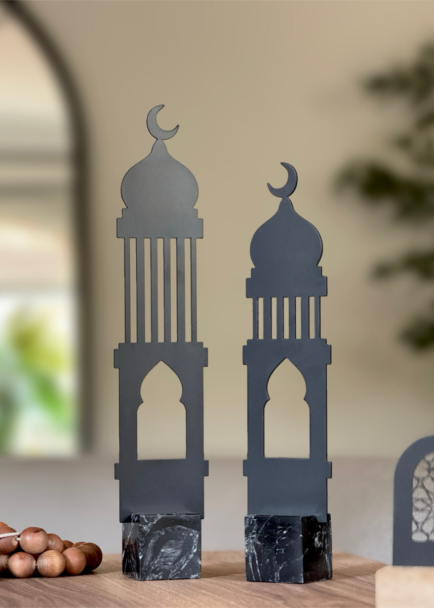 Black Minaret with Marble Stand ( price per piece ) – Tashhome