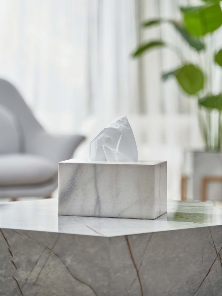 White rectangular tissue box – Tashhome
